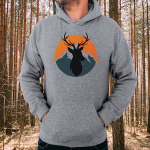 Deer Hunting Hoodie Gift for Men, Hunting Gifts, Outdoorsy Gifts Nature ...