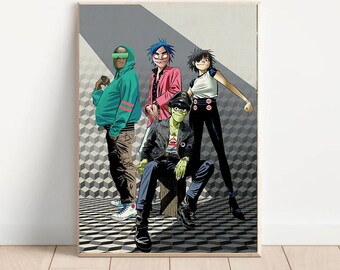 Gorillaz Band Poster - Etsy