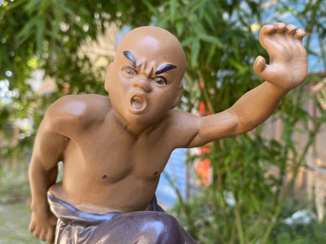 Vintage Chinese Shiwan Mudman Figurine Antique Late 19th Shiwan Ware ...