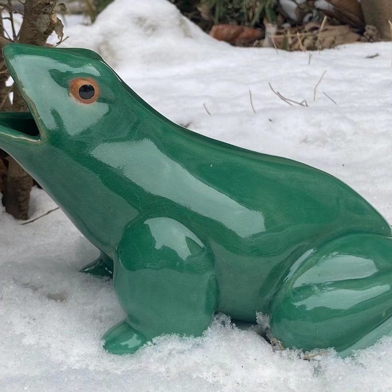 Porcelain Frog - Etsy