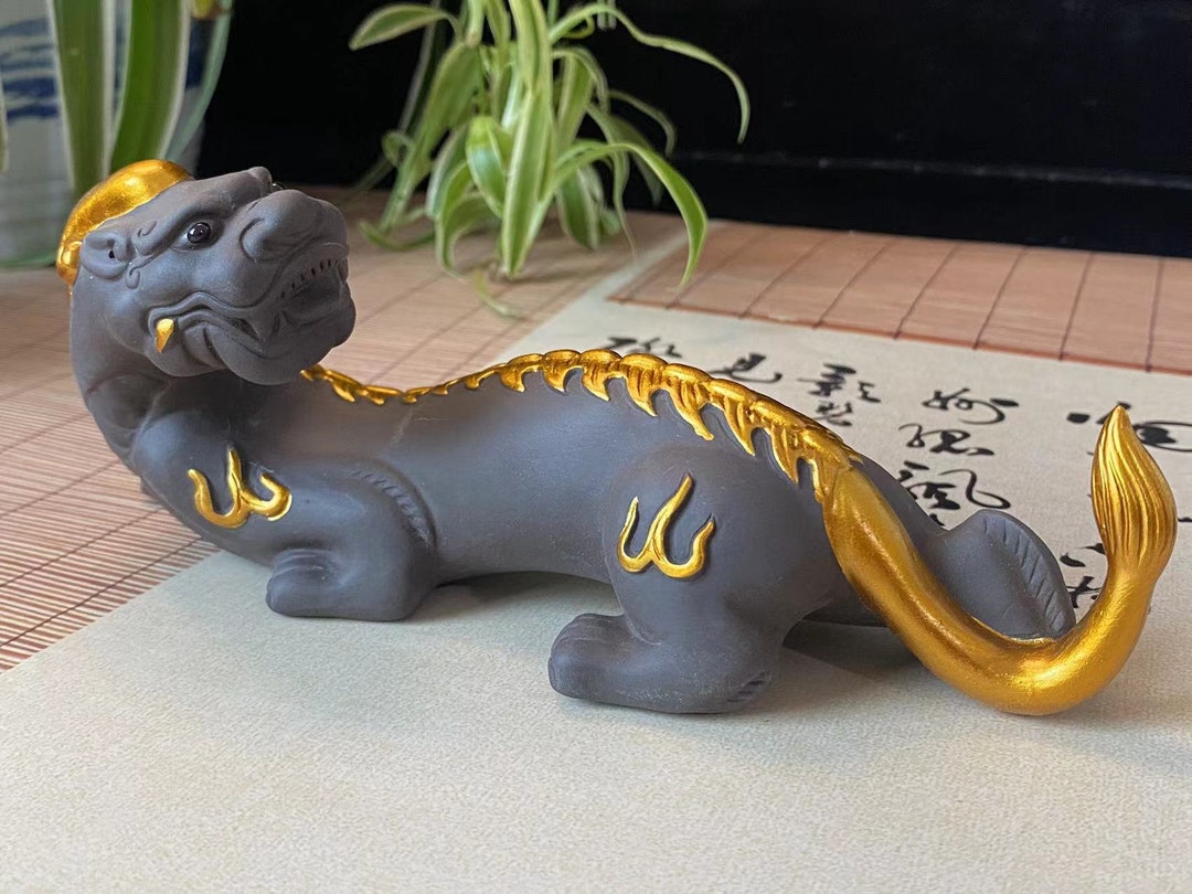 Lovely Ceramic Pixiu Sculpture for Tea Lovers and Animal Enthusiasts ...