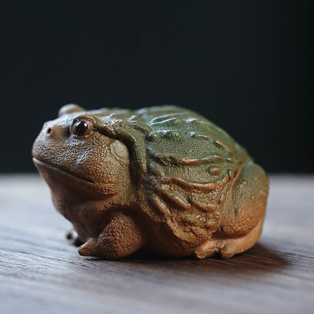 Lovely Ceramic Toad Sculpture for Tea Lovers and Animal Enthusiasts ...