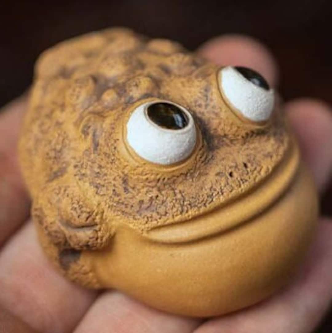 Lovely Ceramic Toad Sculpture for Tea Lovers and Animal - Etsy