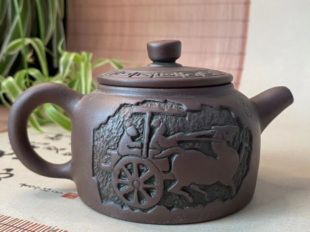 Chinese Yixing Zisha Pottery Purple Clay Handmade Xishi Kung Fu Tea Pot ...