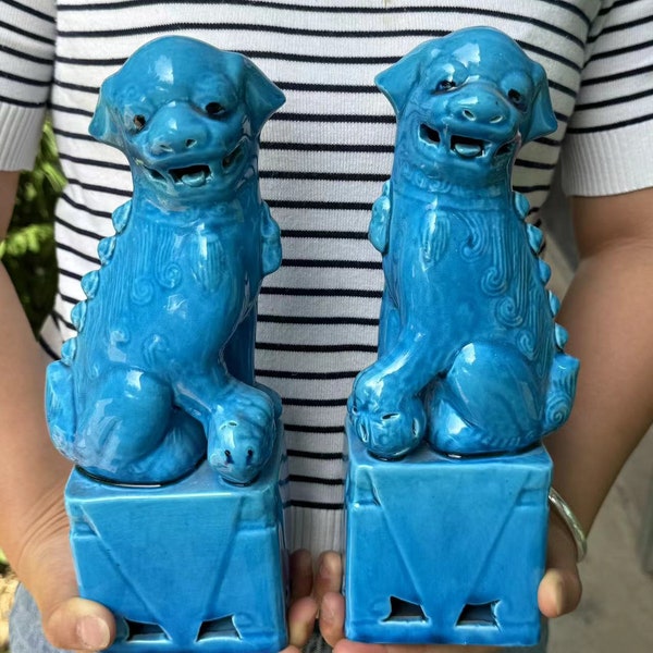 Turquoise Foo Dogs - Etsy