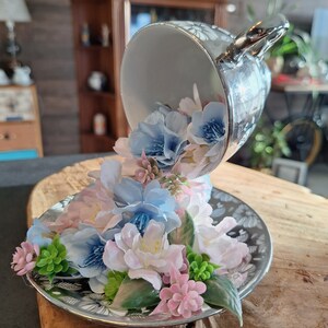 Magic! Tea Set Floating in the Air. Decorative Composition for the ...