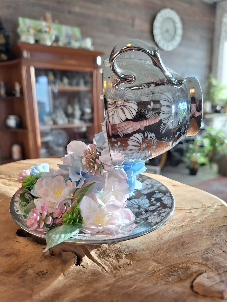 Magic! Tea Set Floating in the Air. Decorative Composition for the ...