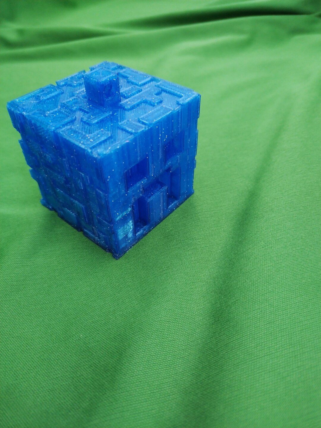 3d Printed Minecraft Creeper Cube - Etsy UK