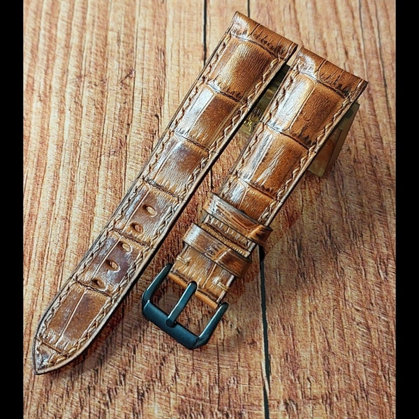 Crocodile Watch Strap - Etsy