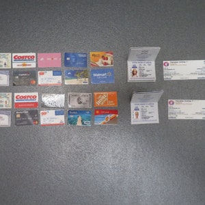 1:6 Scale Miniature Doll ID Cards Credit Cards Doll Passports Doll Gift ...