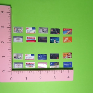 1:6 Scale Miniature Doll ID Cards Credit Cards Doll Passports Doll Gift ...