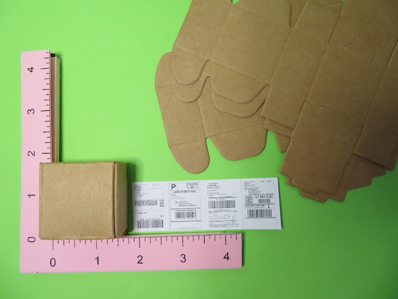 1:6 Scale Miniature Shipping Box and Shipping Label Doll - Etsy