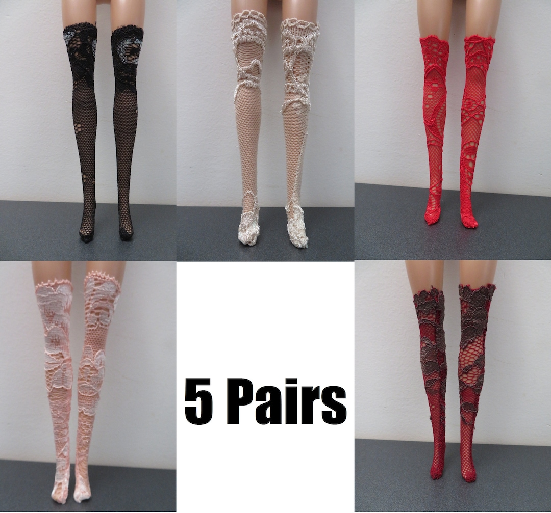 5 Pairs Fashion Doll Stockings Knee Socks - 11.5 Inch Doll Clothes - Etsy