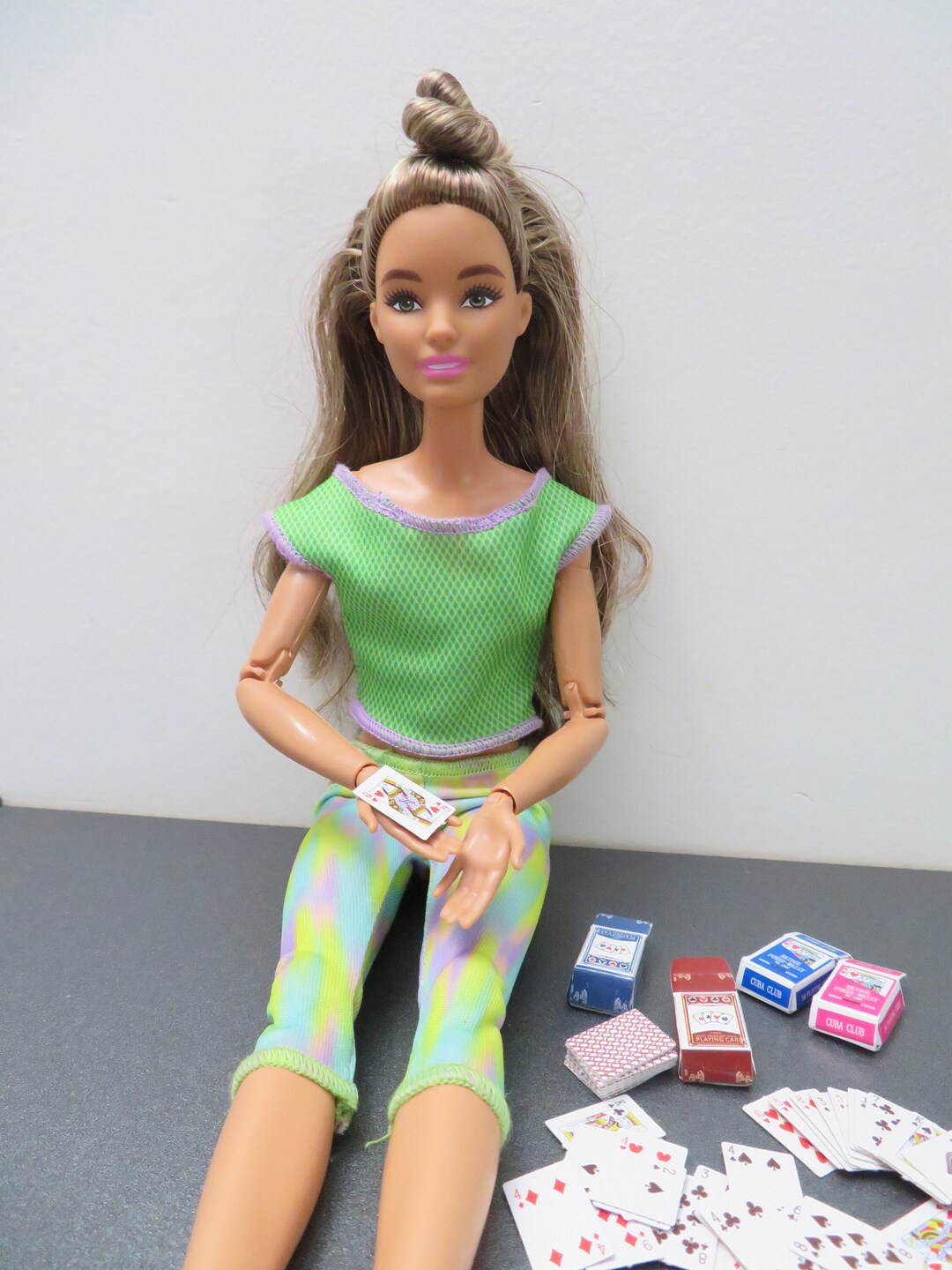 Fashion Doll Poker Playing Cards & 2 Boxes - 1/6 Scale Deck of Playing ...