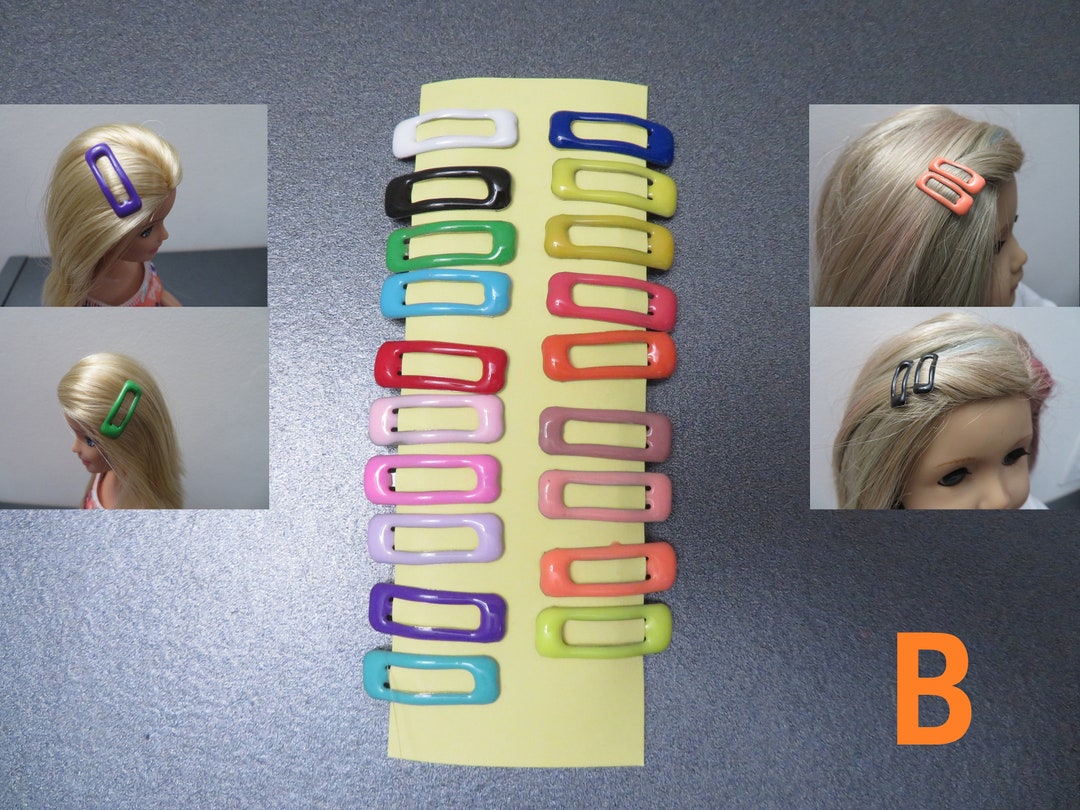 2 Cm Hair Clips for Doll 11.5 Inch Doll & 18 Inch Doll Hair Accessory ...