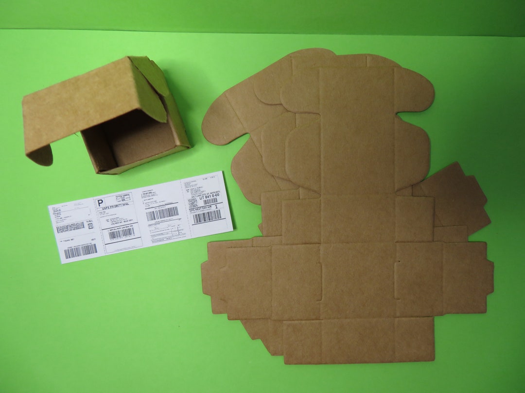 1:6 Scale Miniature Shipping Box and Shipping Label - Doll Size ...