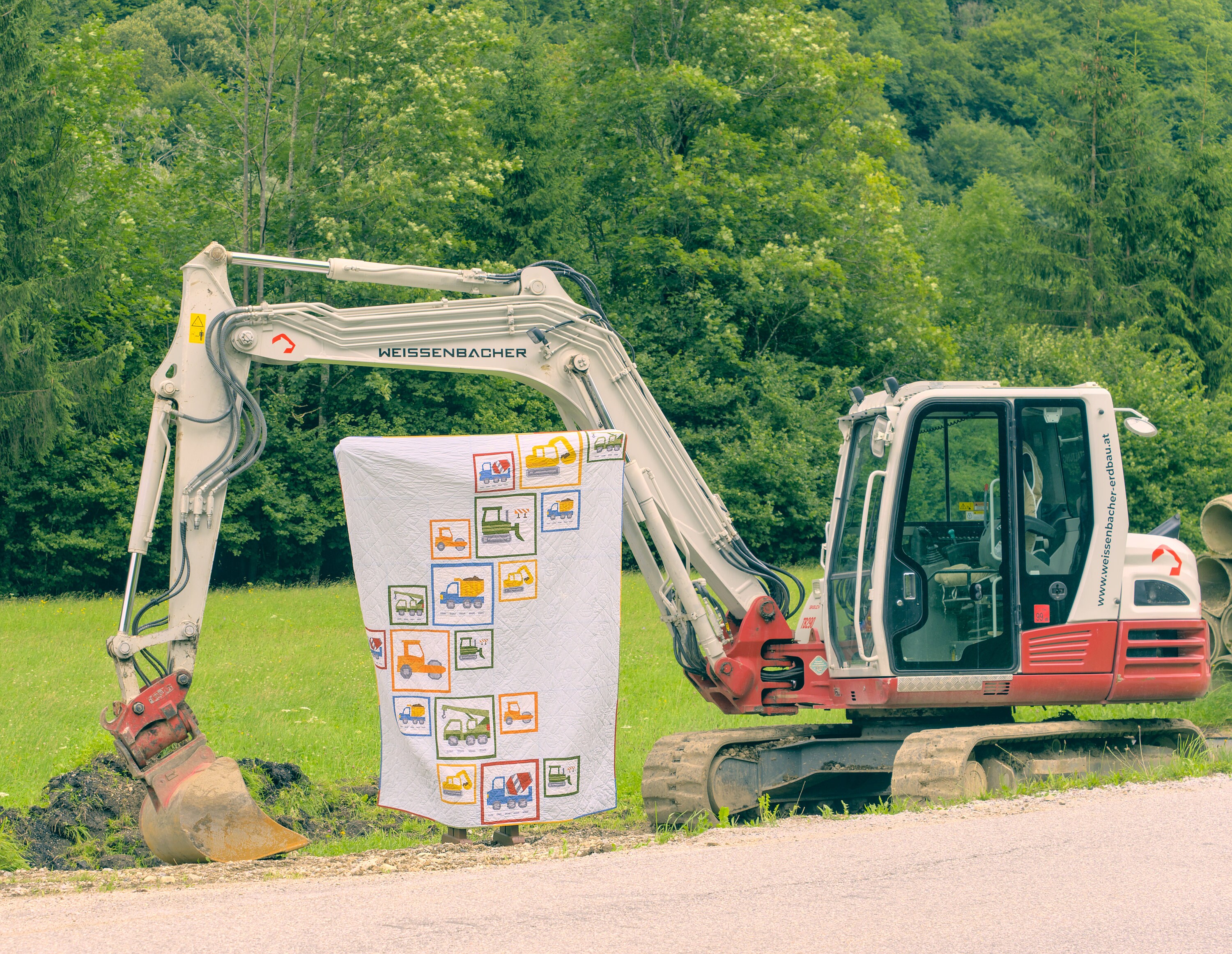 The Construction Quilt (a Modern FPP Pattern- PDF Digital Download ...