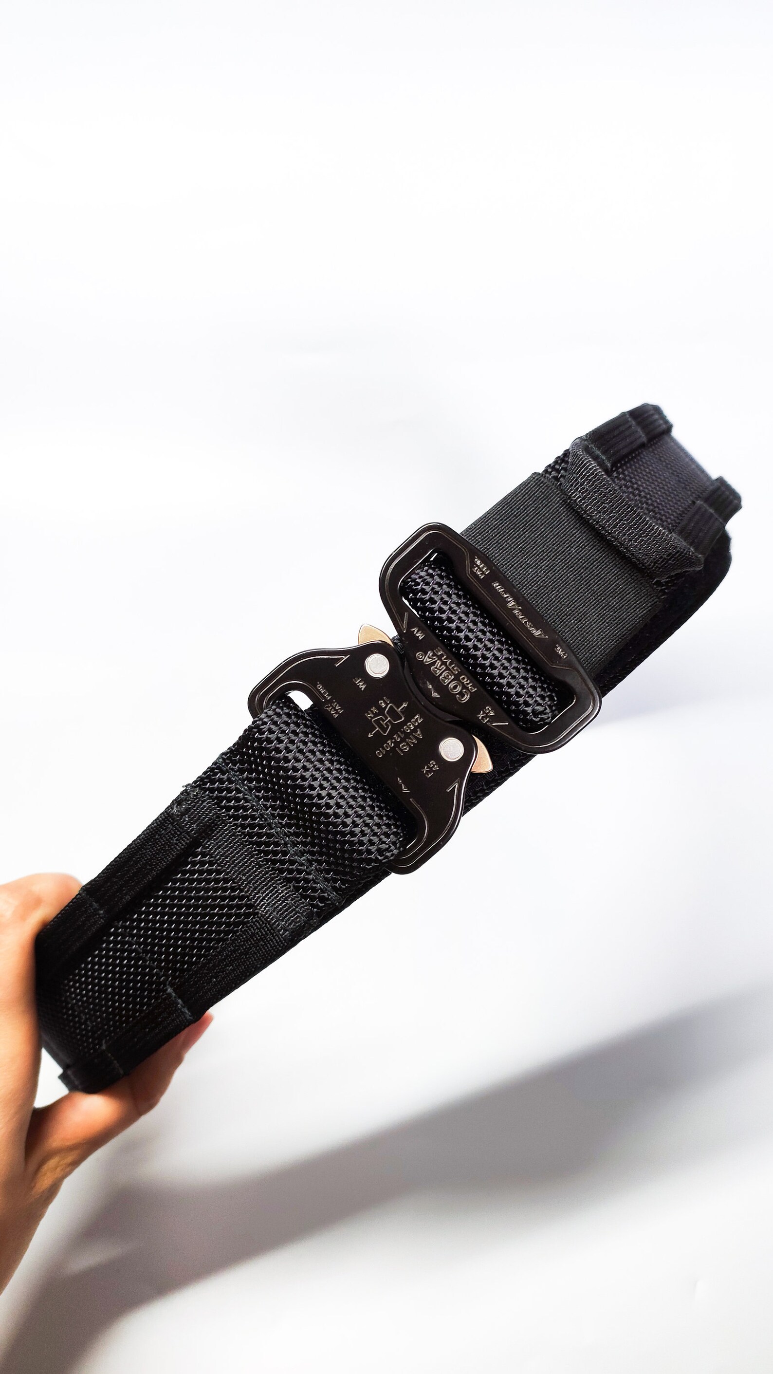 Tactical Belt Austrialpin Buckle Black Molle Pals - Etsy