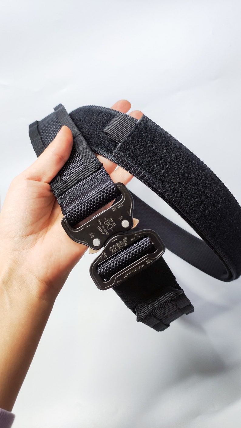 Tactical Belt Austrialpin Buckle Black Molle Pals - Etsy