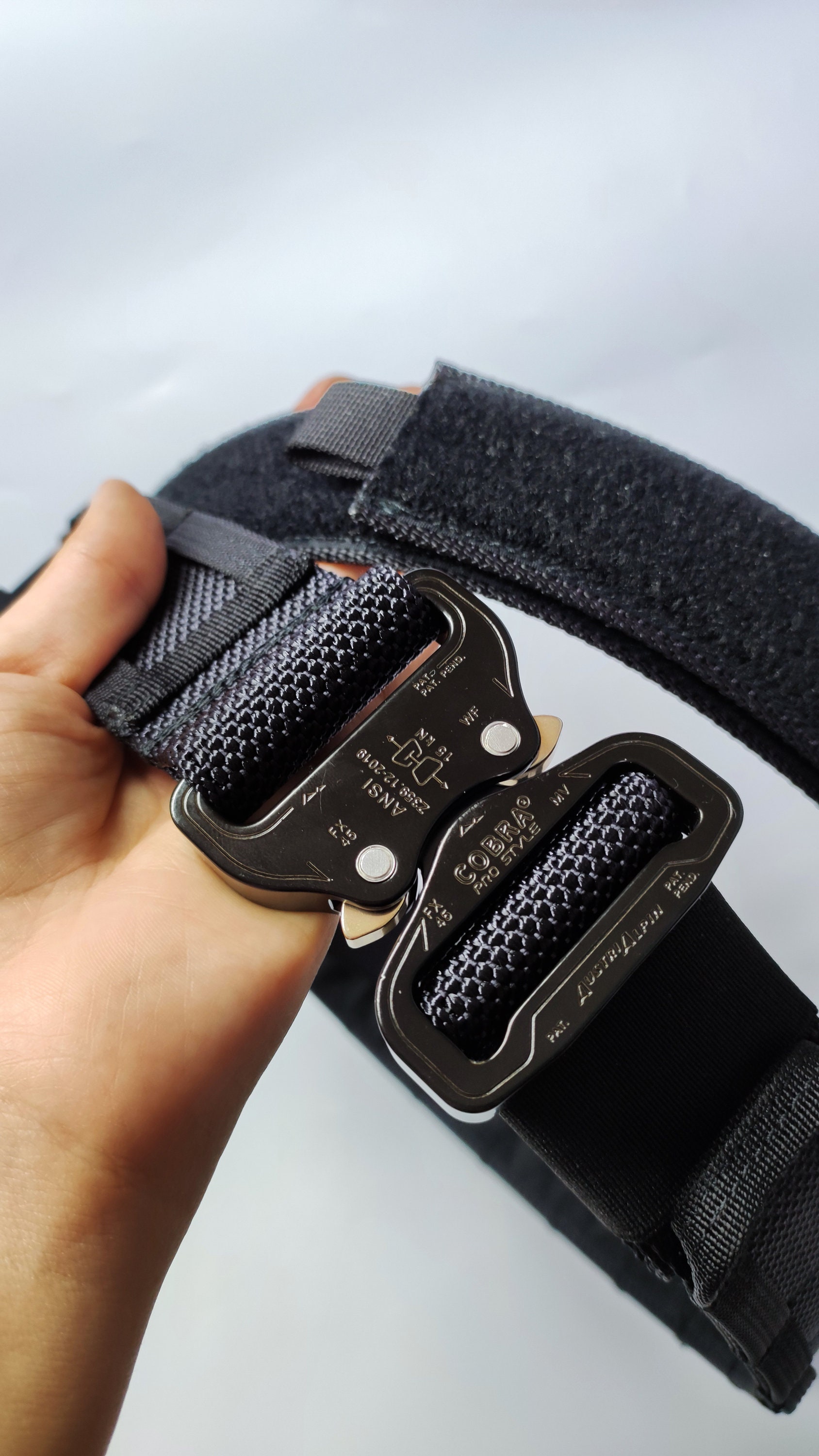 Tactical Belt Austrialpin Buckle Black Molle Pals - Etsy