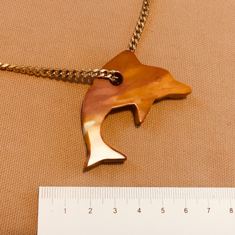 Carved Dolphin Chain Pendant - Etsy