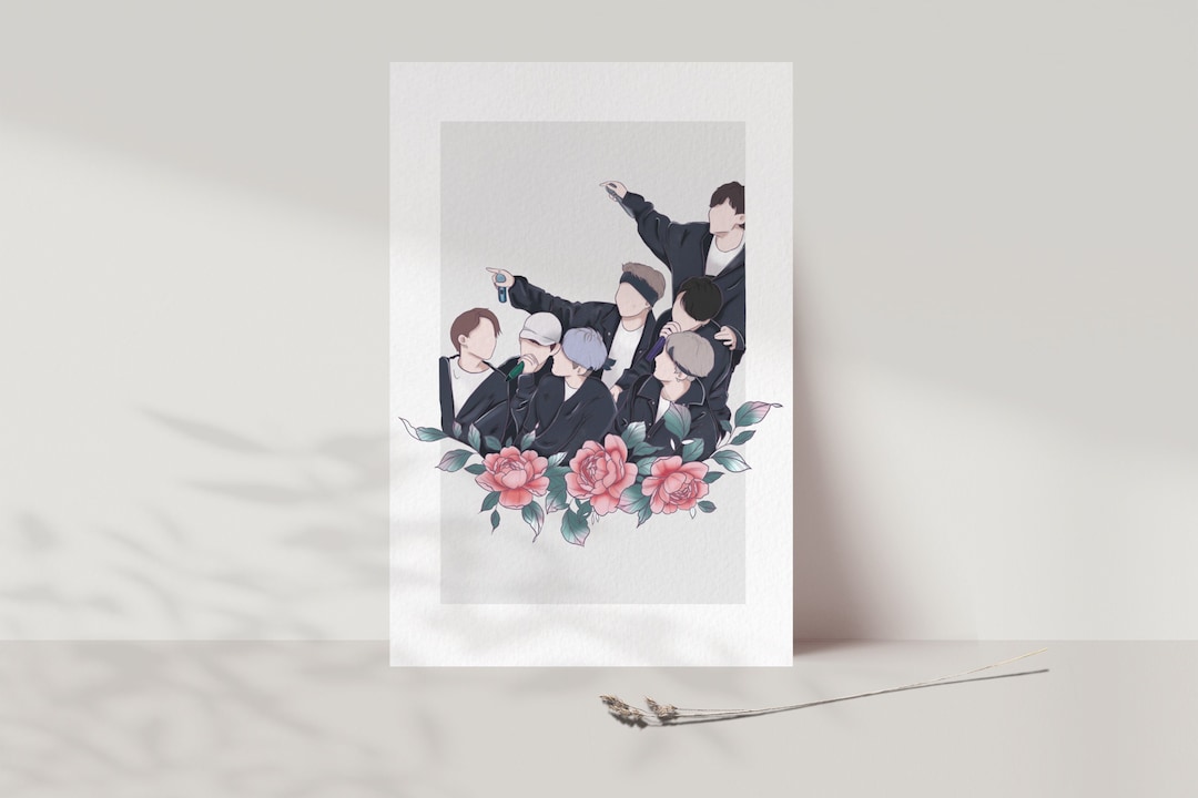 Bts Print | Kpop Fanart Print | Bts Army Print - Etsy