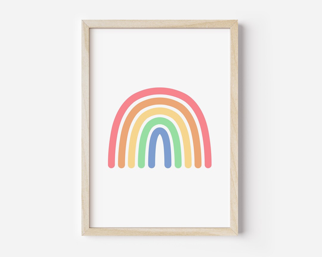 Digital Art Print Rainbow Printable Instant Download - Etsy