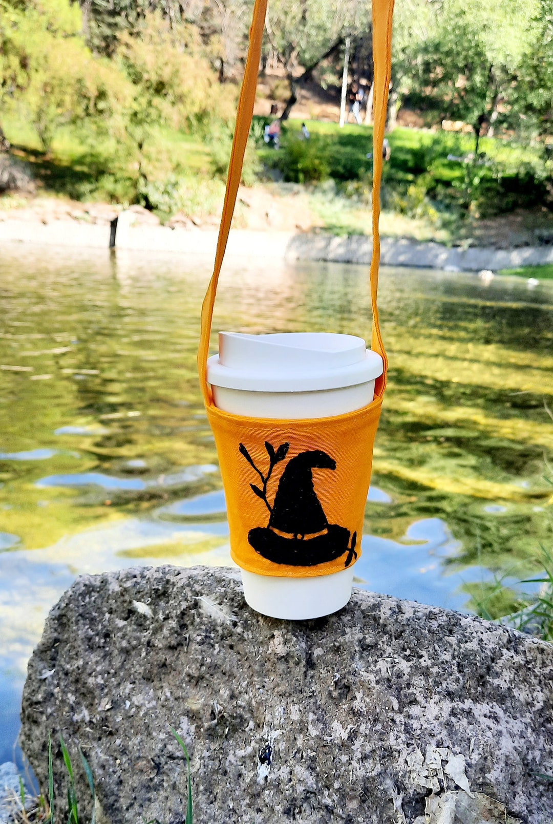 Cute Fabric Cup Carrier Boba Holder Bubble Tea Holder Eco Friendly ...