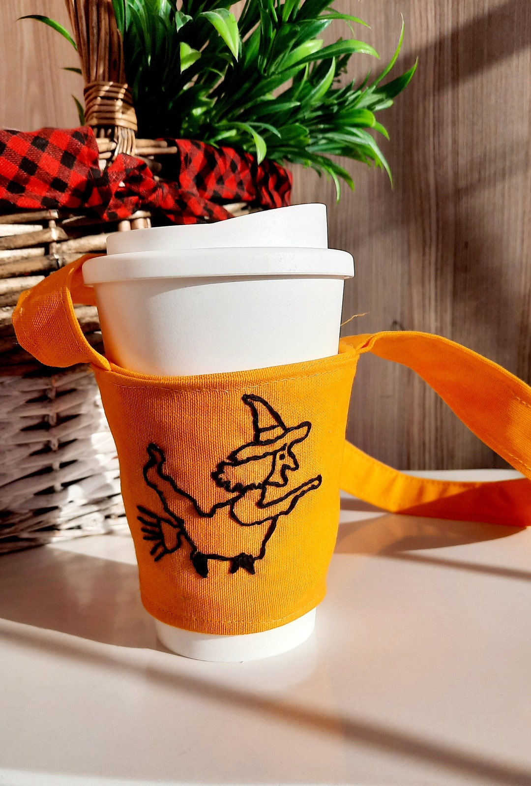 Cute Fabric Cup Carrier Boba Holder Bubble Tea Holder Eco Friendly ...