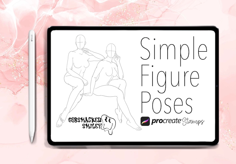 Simple Figure Stamps for Procreate - Etsy