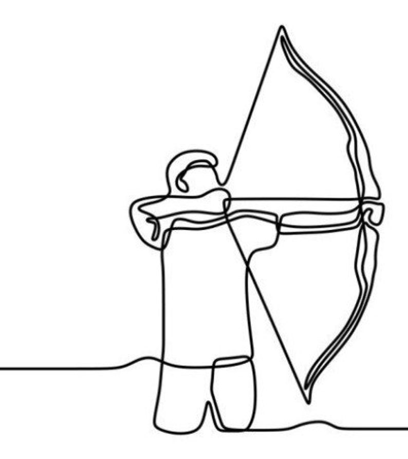 Focus and Concentration Single Continuous Line Drawing. Professional ...