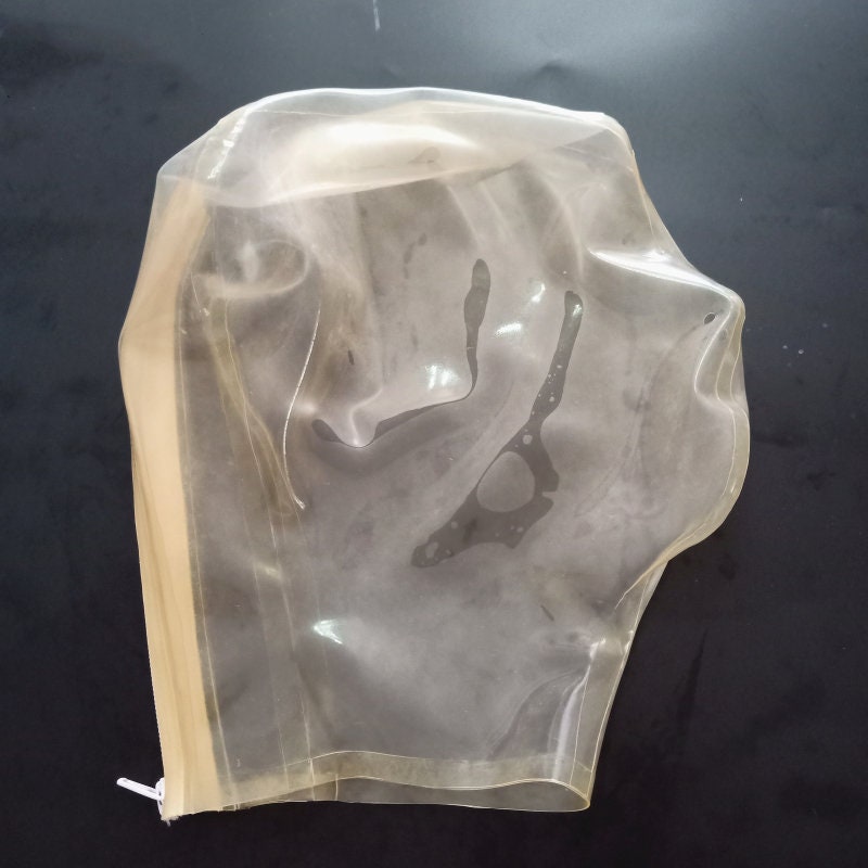 Transparent Head Hood, Zipped Hood With Nose Open, Full Face Hood 0.4mm ...
