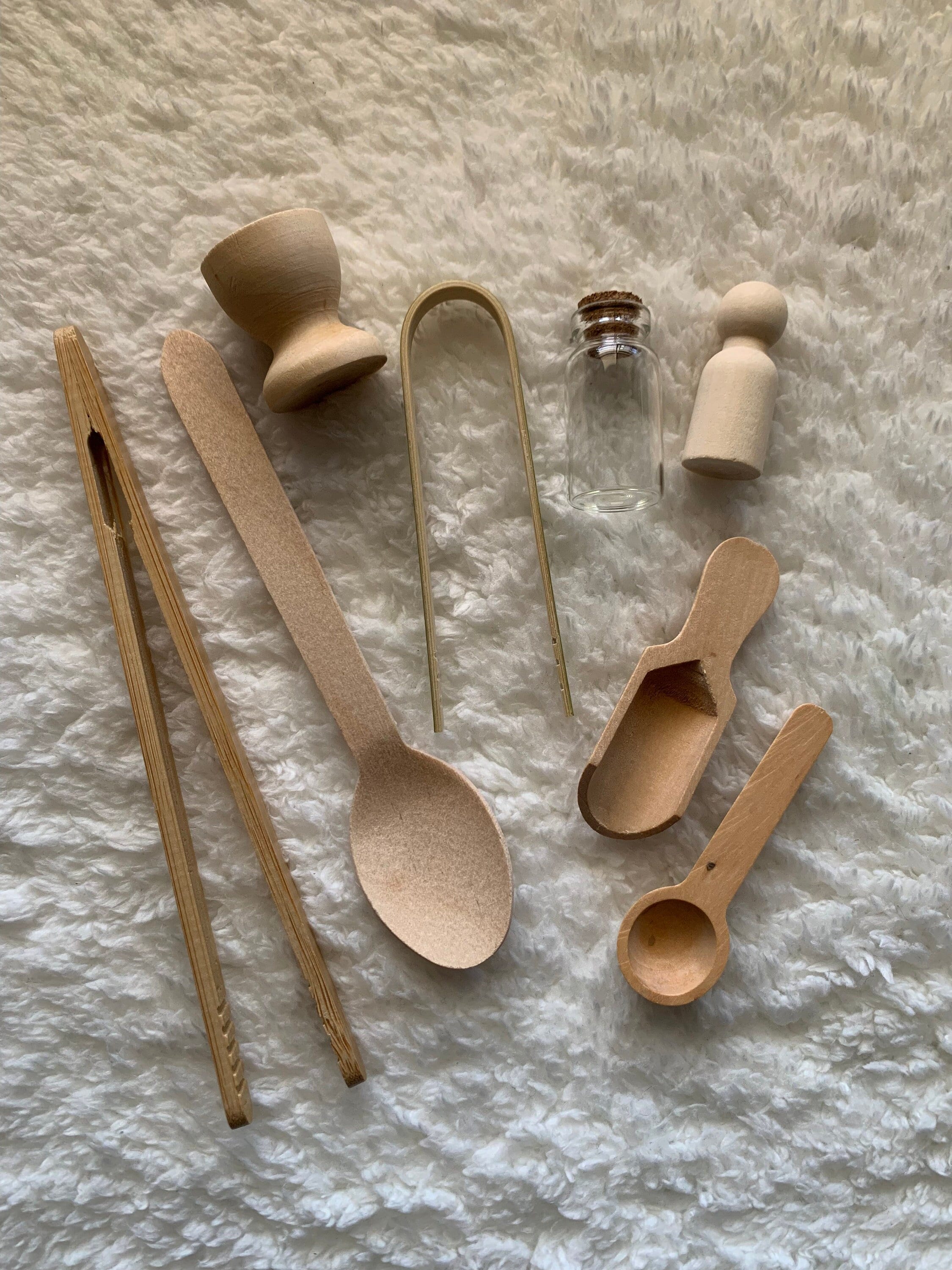 Sensory Rice Kit Wooden Accessories - Etsy