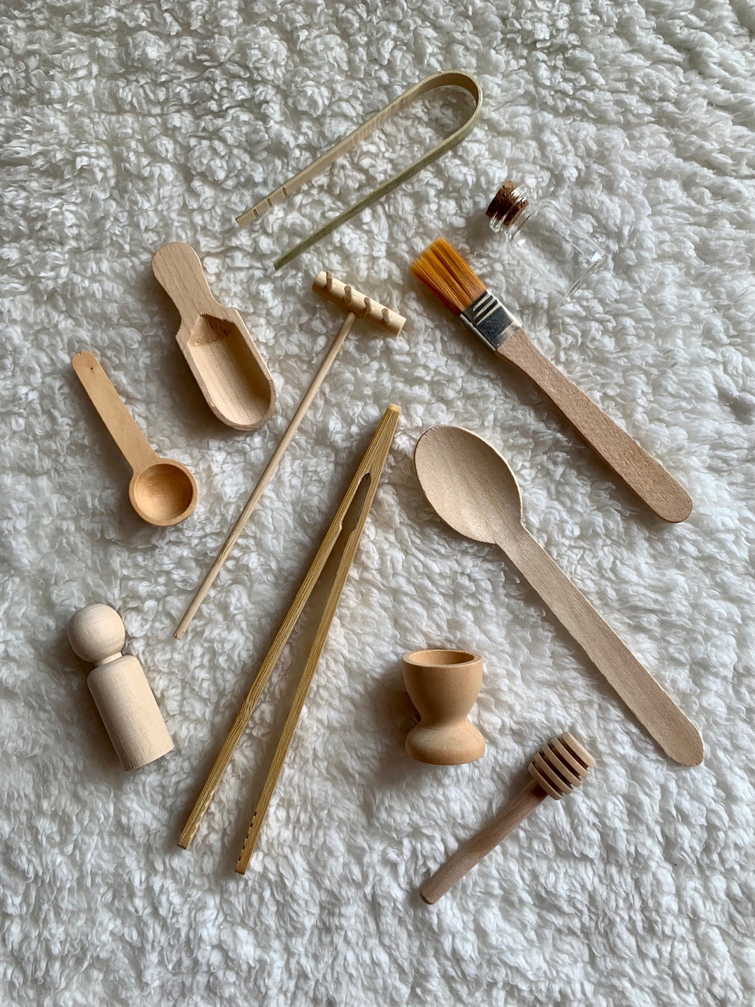 Large Sensory Rice Kit Wooden Accessories - Etsy