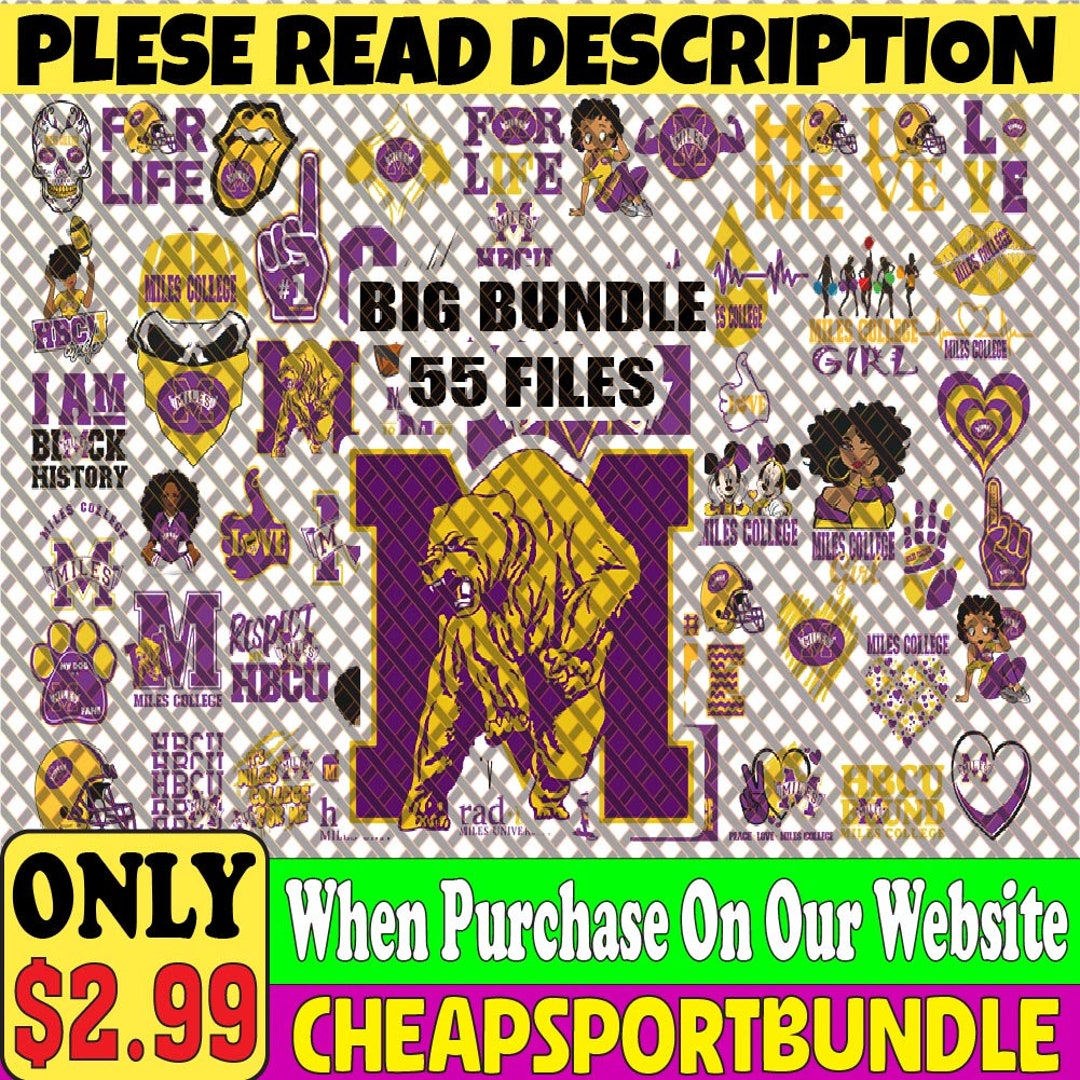 Miles College Svg HBCU Svg Collections HBCU Svg Football - Etsy