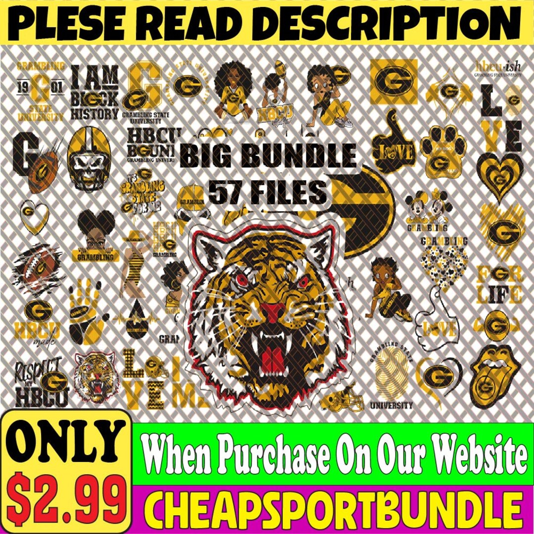 Grambling State Svg HBCU Svg Collections HBCU Svg Football - Etsy