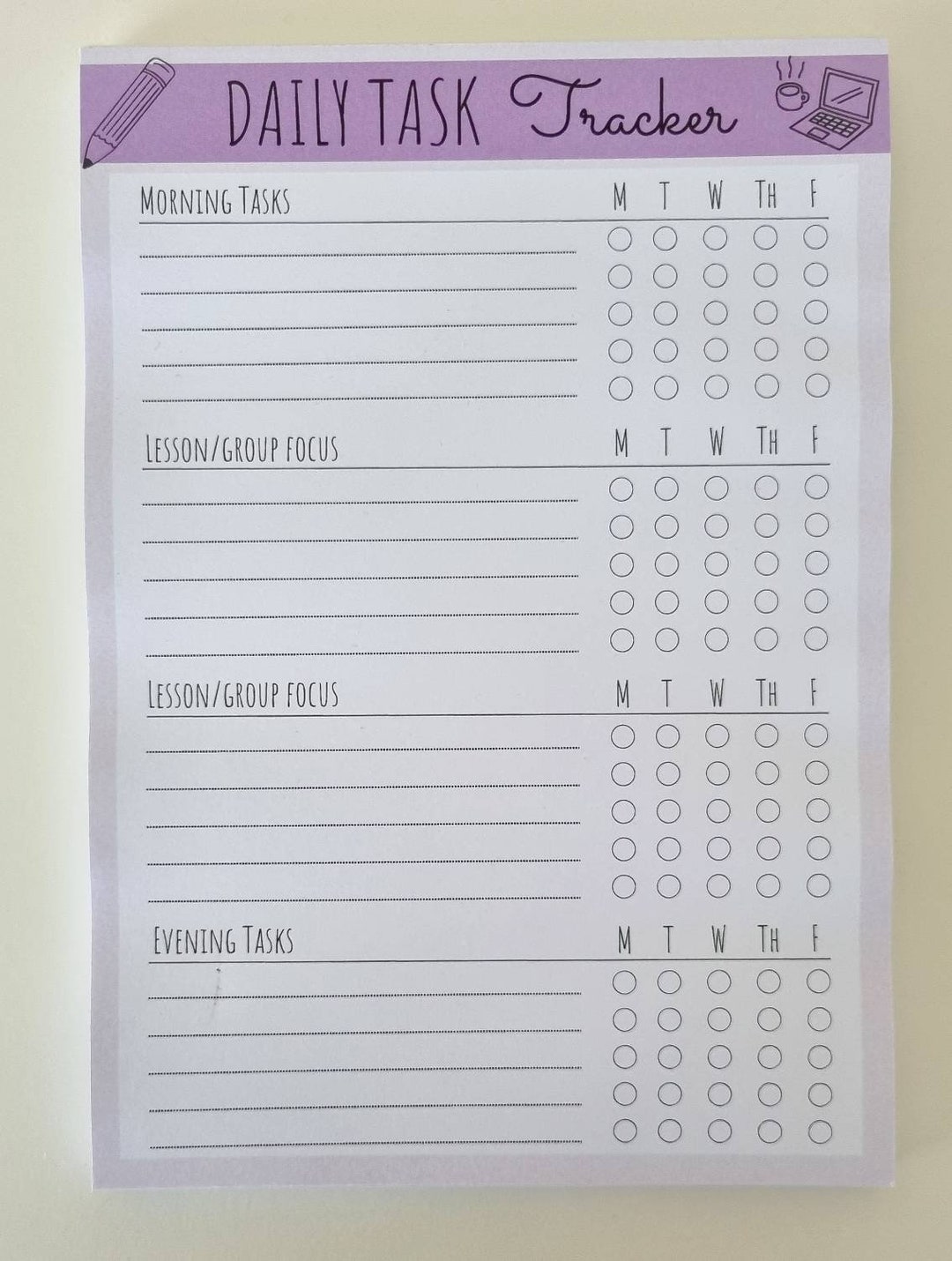 Teacher/ TA Deskpad, Daily Task Planner, Notepad, A5, Teacher Notes ...