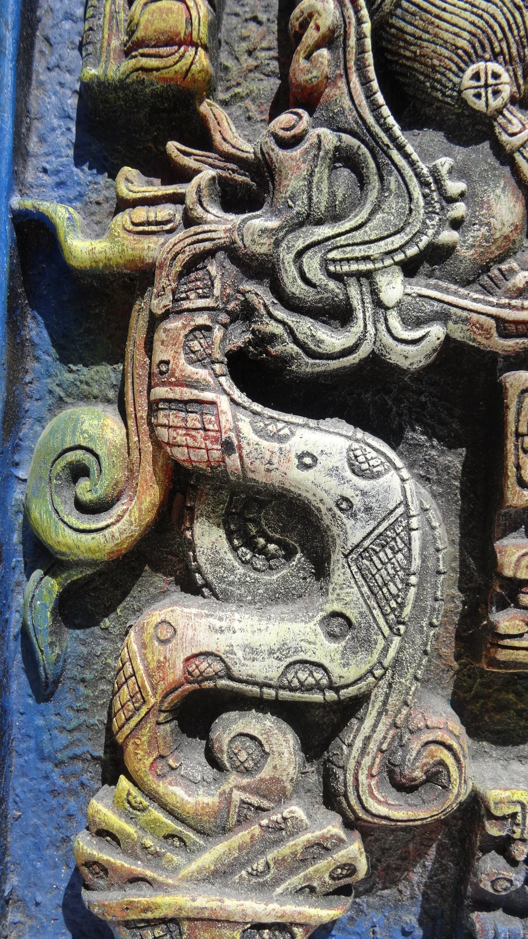 Plaster Bas-relief of the Maya Gods CHAK, Guatemala - Etsy