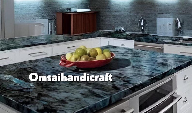 Labradorite Kitchen Slab Natural Stone Countertop, Unique Labradorite ...