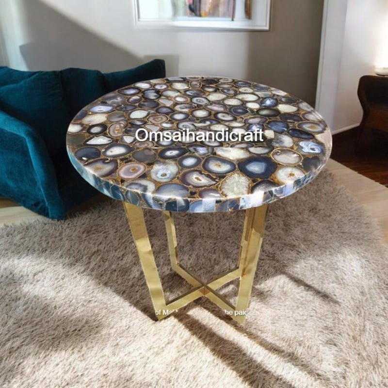 Agate End Table - Etsy