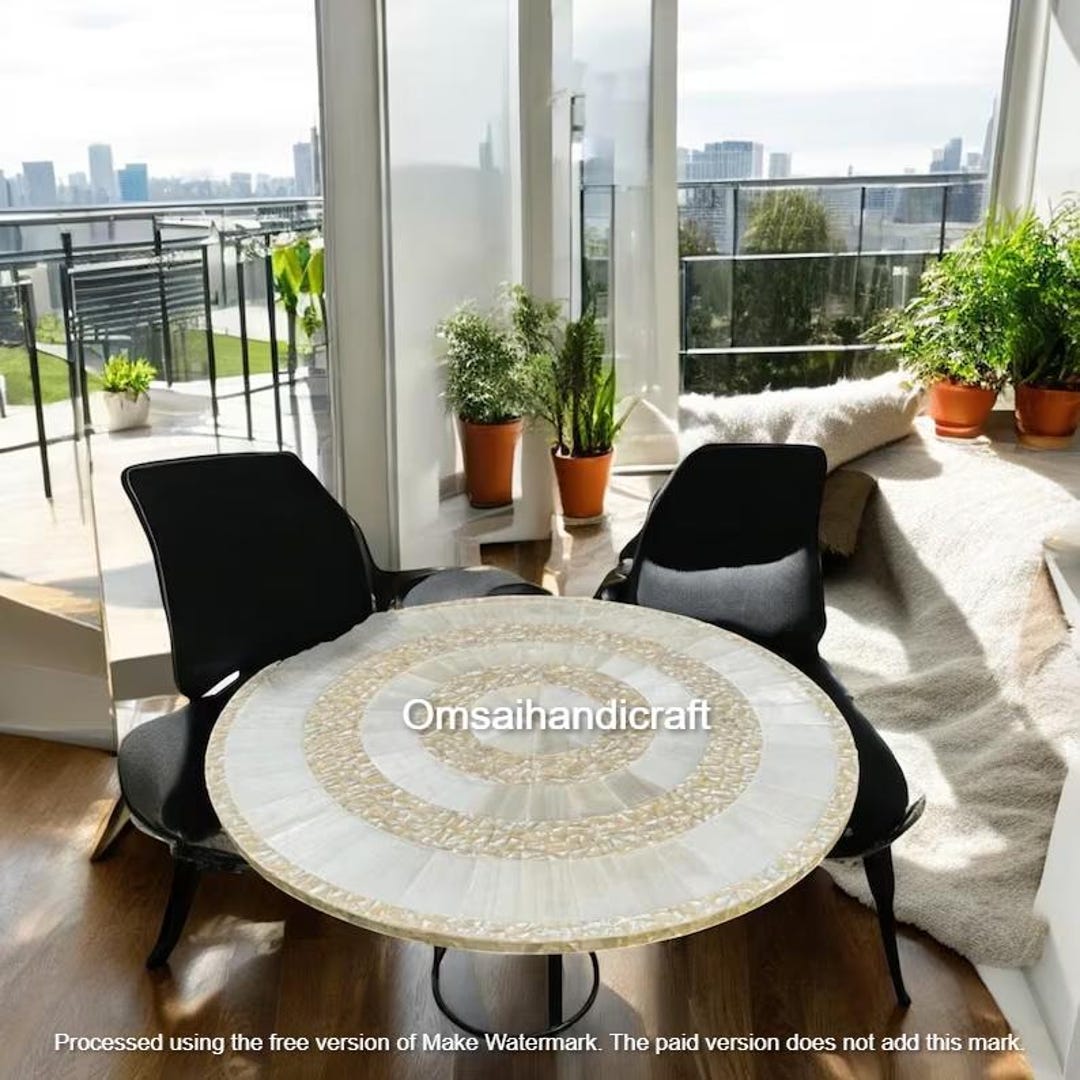Handmade Selenite Table Top: Modern Living Room Decor - Etsy