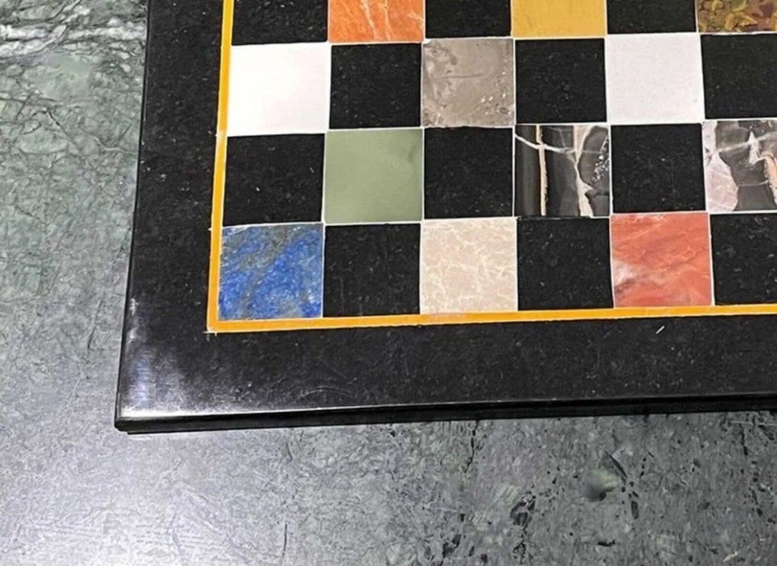 Black Marble Chess Board Premium Luxury Chess Set Handcrafted ...