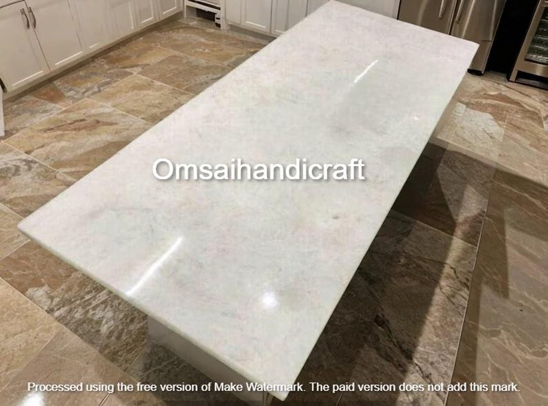 Handmade White Quartz Table Top: Modern Conference Desk Furniture - Etsy