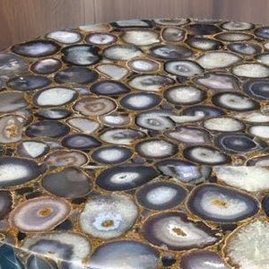 Handmade Agate Stone Coffee Table Top: Luxury Modern Decor - Etsy