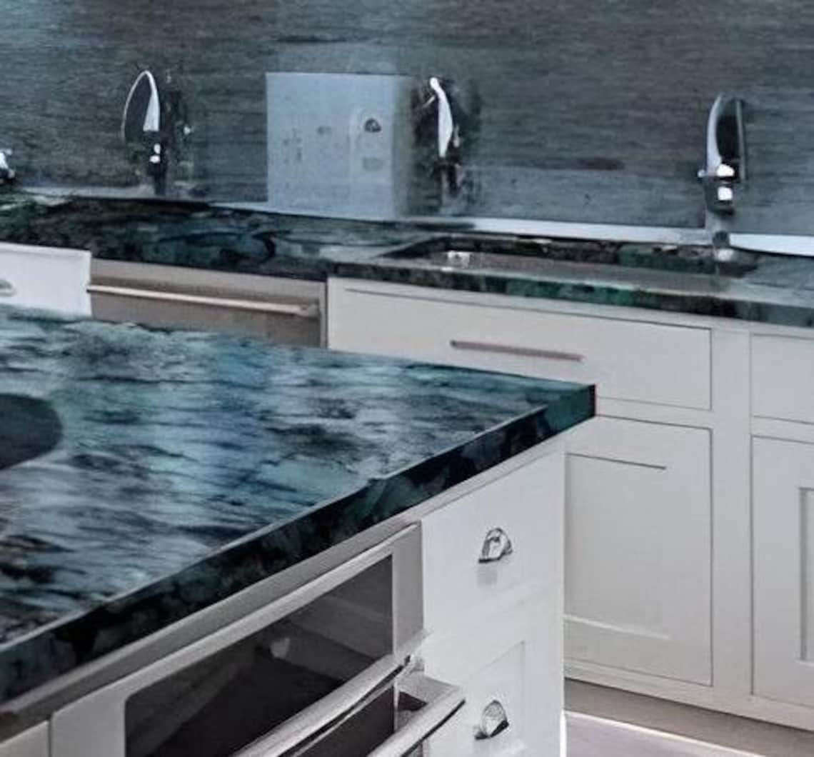 Labradorite Kitchen Slab Natural Stone Countertop, Unique Labradorite ...