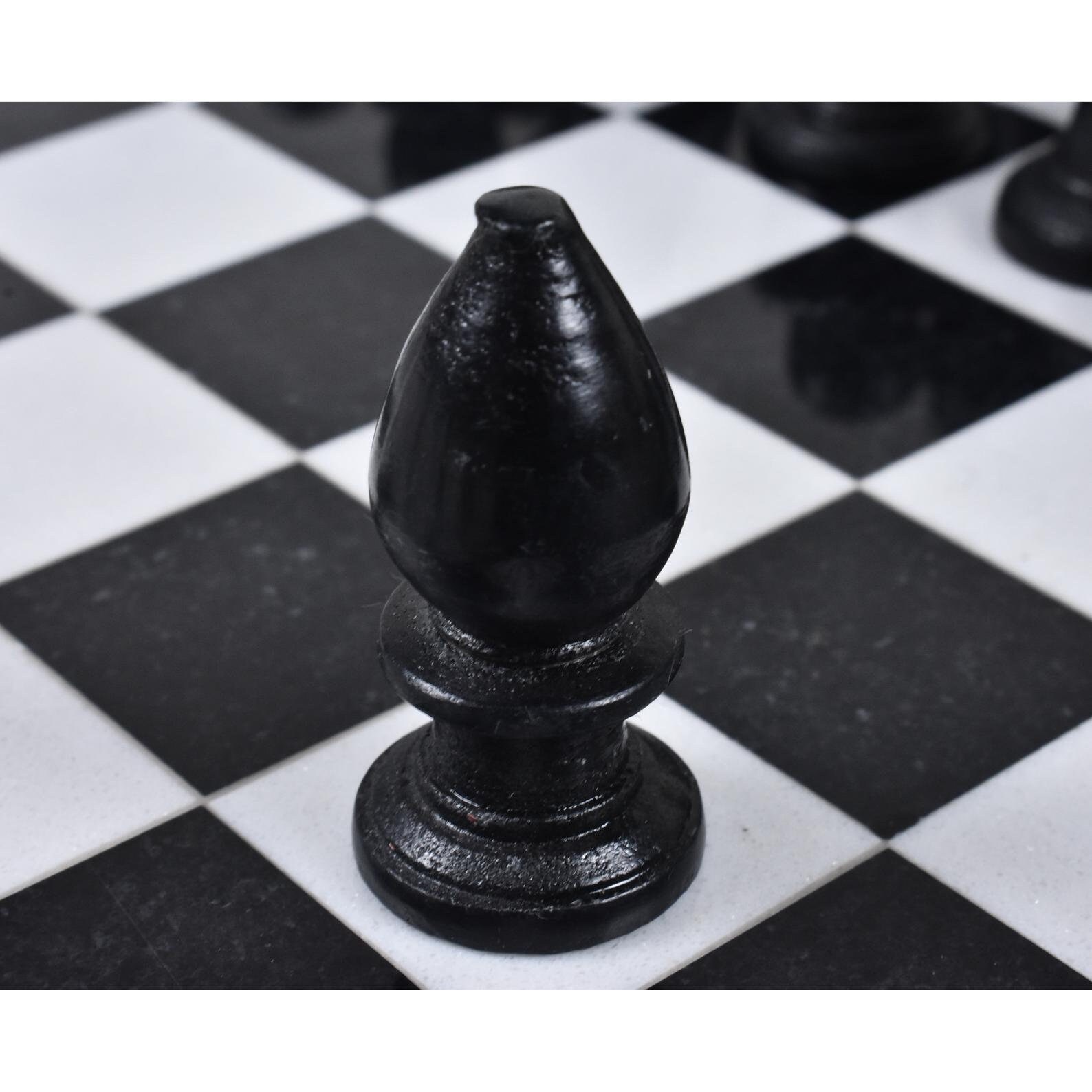 Black Marble Chess Board Premium Luxury Chess Set Handcrafted ...