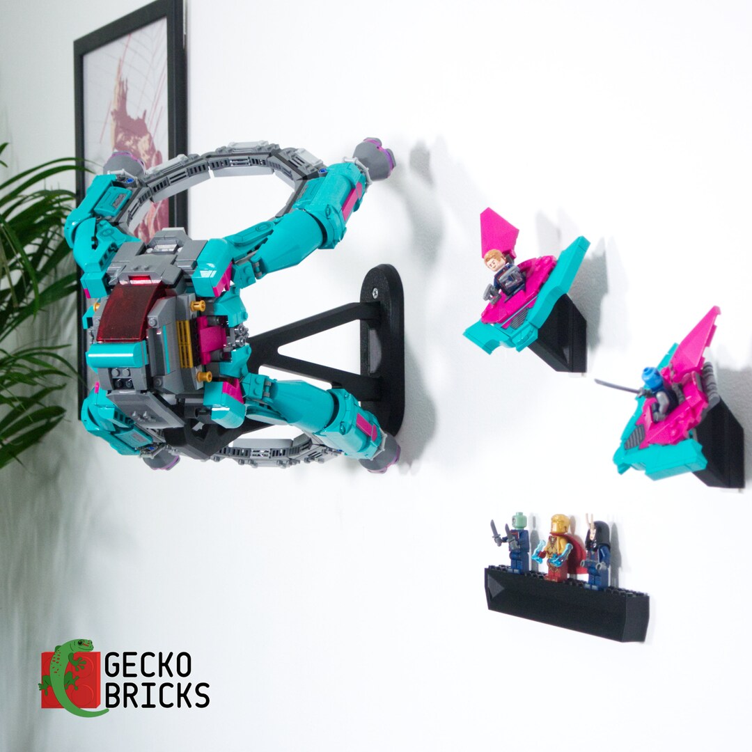 Gecko Bricks Wall Mount for LEGO Marvel New Guardians Ship 76255 3D ...