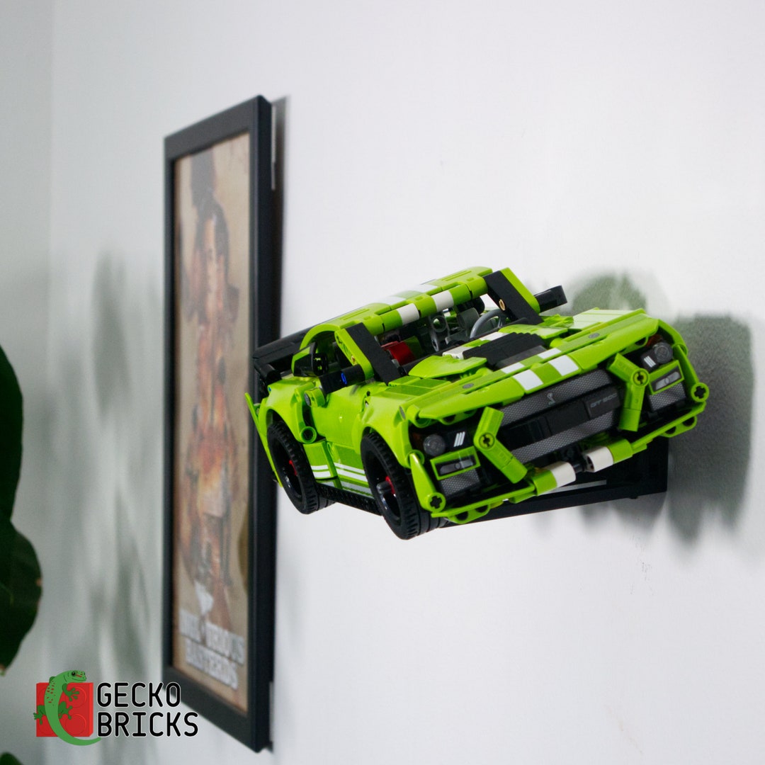 Gecko Bricks Wall Mount for LEGO Technic Ford Mustang Shelby GT500 ...