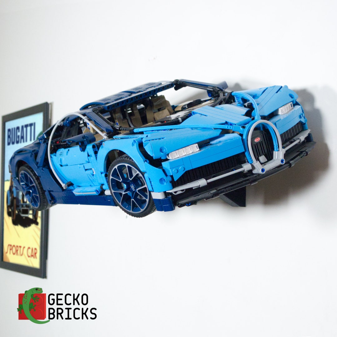 Gecko Bricks 2 in 1 Wall Mount for LEGO Technic Bugatti Chiron 42083 3D ...