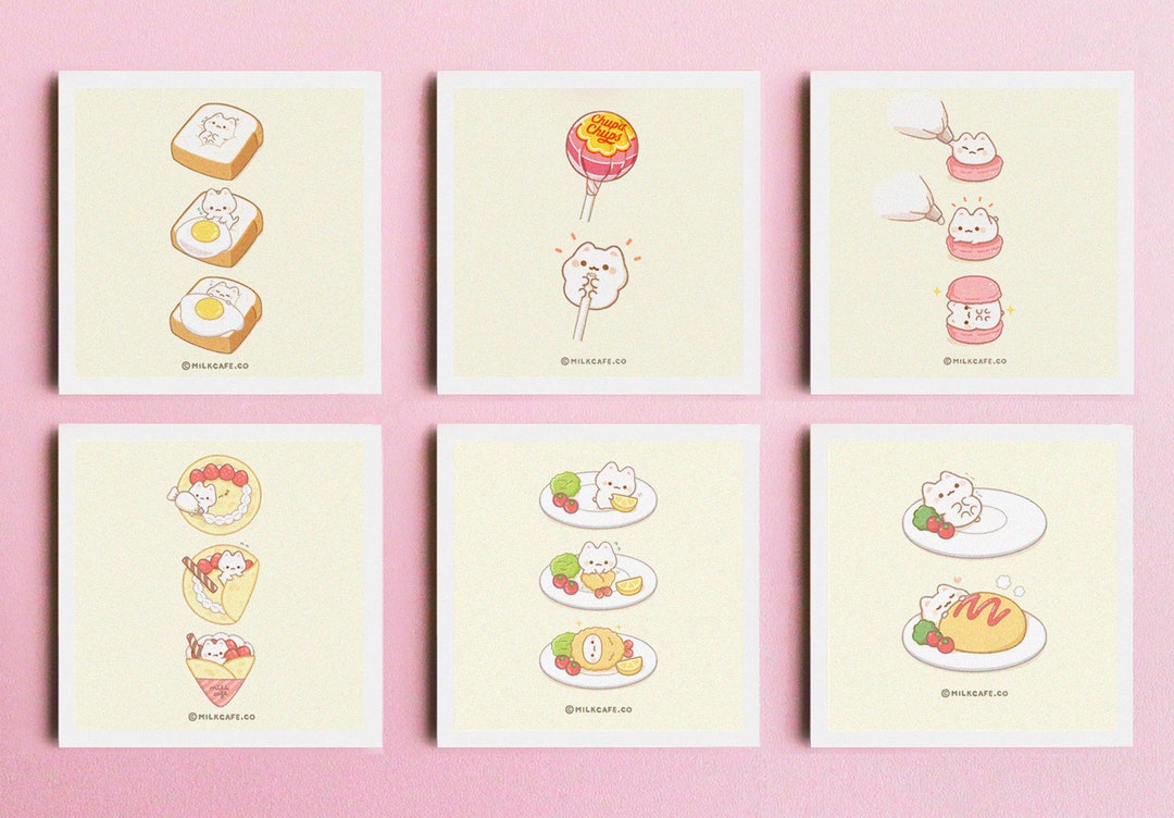 Variations A of Luxury Shimmer Art Print Cute Kawaii Print - Etsy